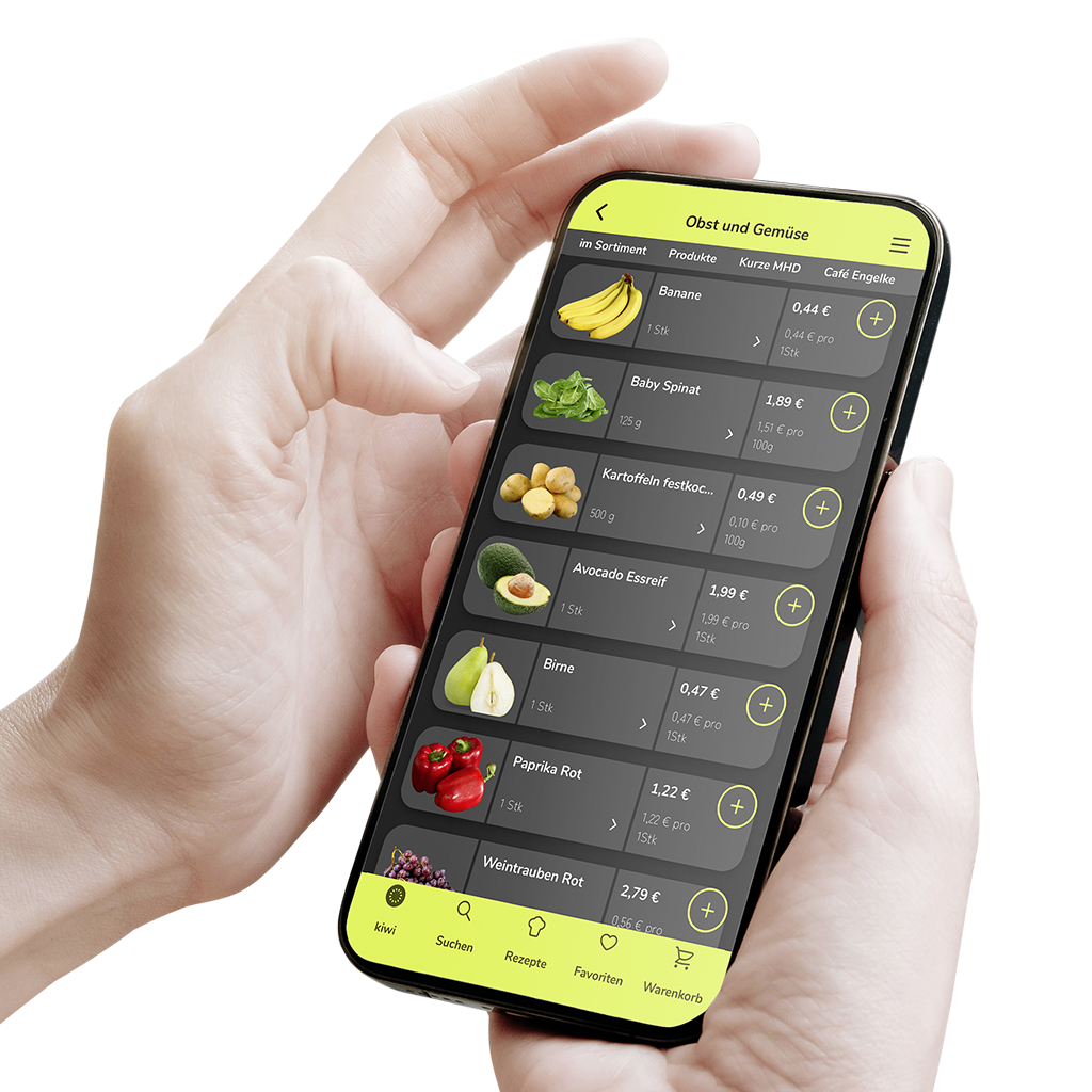 Kiwi Delivery – Lebensmittel liefern lassen