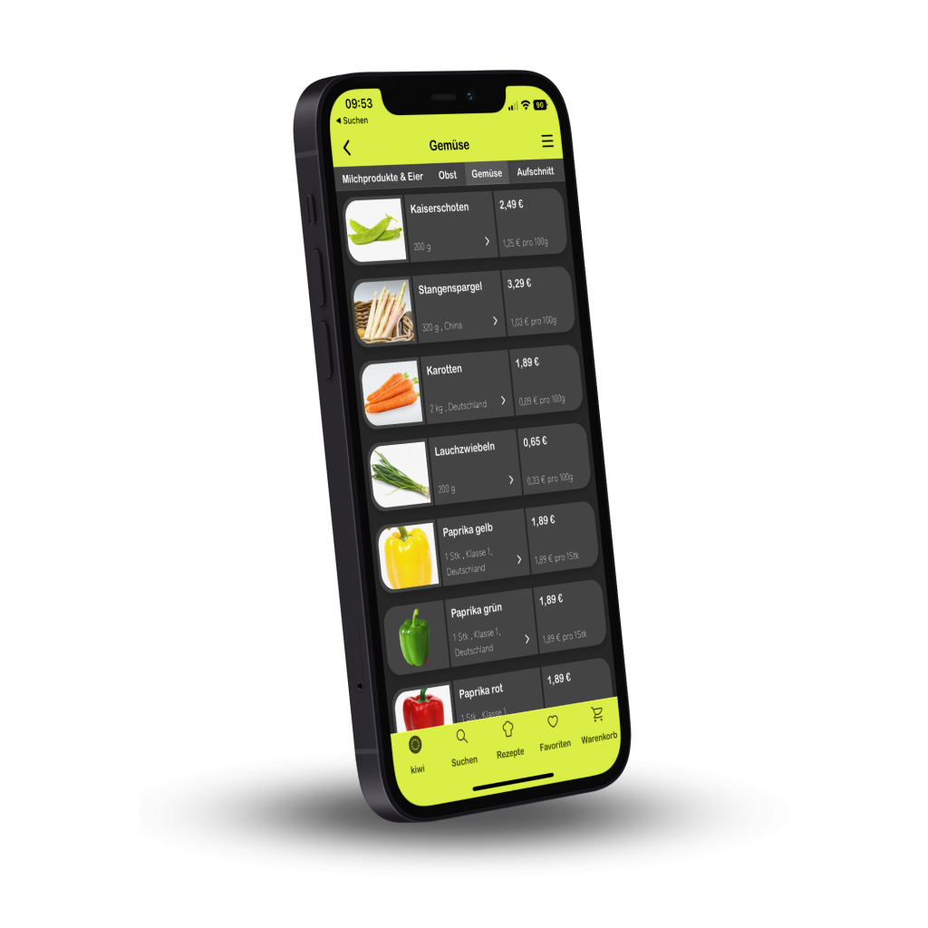 Kiwi Delivery – Lebensmittel liefern lassen
